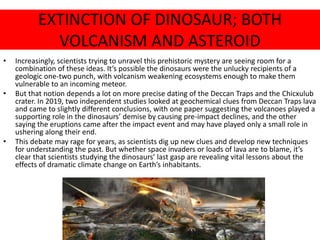 Dinosaur and their extinction | PPTX | Reptiles | Pets