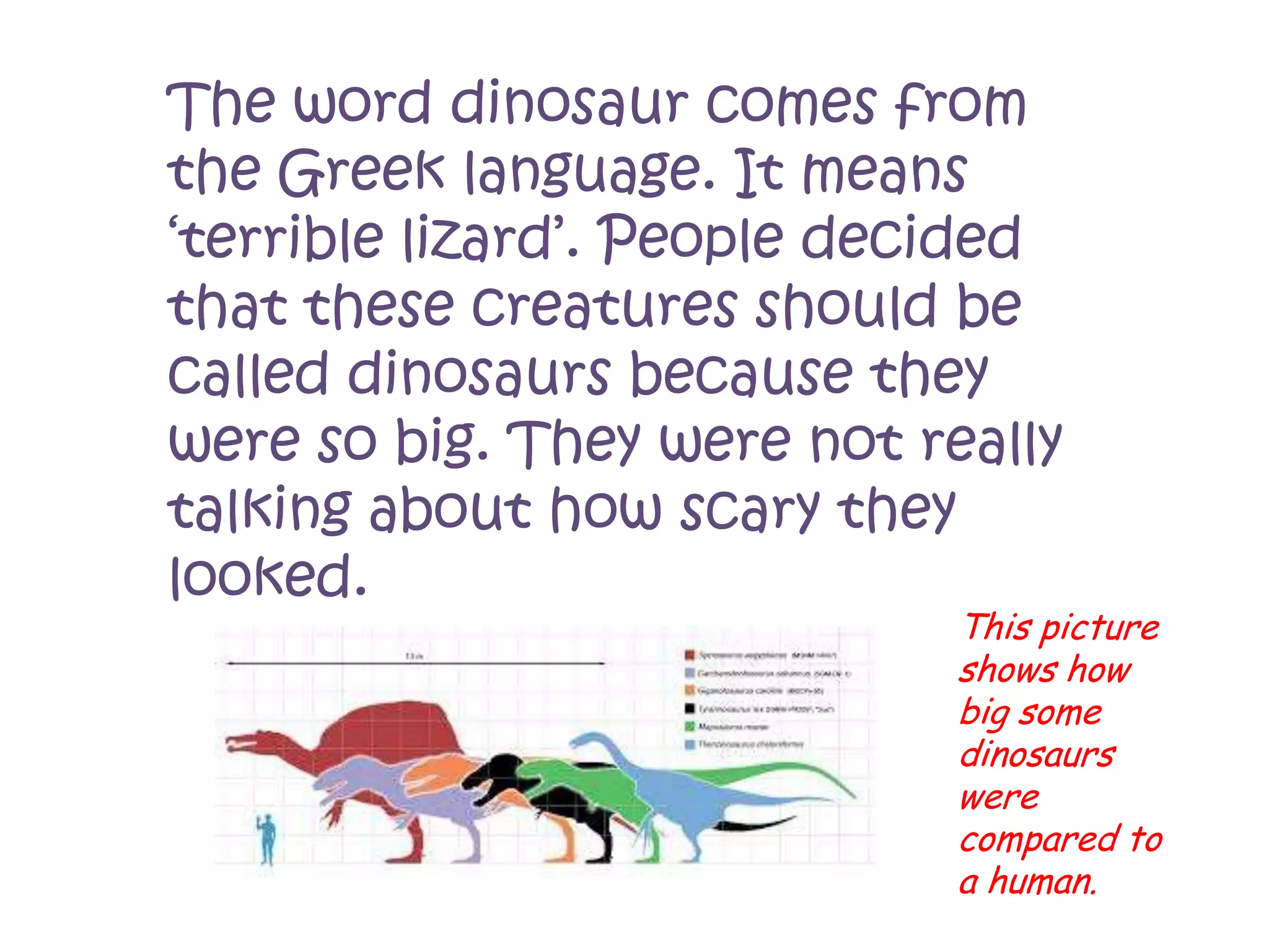 Dinosaur facts power point | PPTX