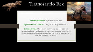TIRANOSAURIO REX | PPTX