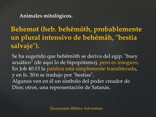 Los dinosaurios, la Biblia y el Espíritu de Profecía | PPTX