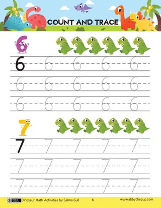 Dinosaur Math Activities for small children | PDF