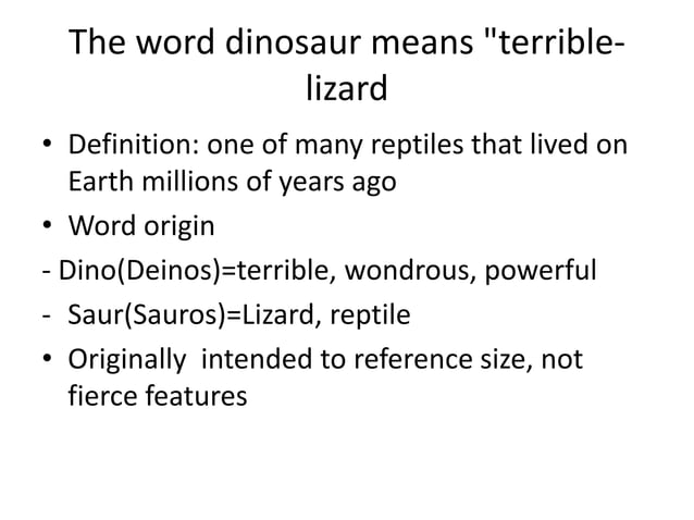 Dinosaur myths | PPTX