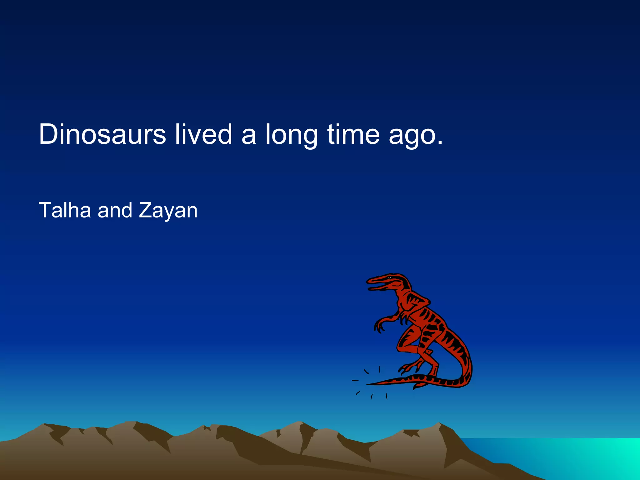 Dinosaurs information text | PPT