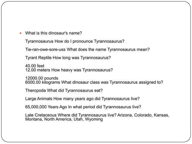 Dinosaurs powerpoint | PPT
