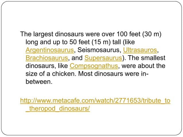 Dinosaurs powerpoint | PPT