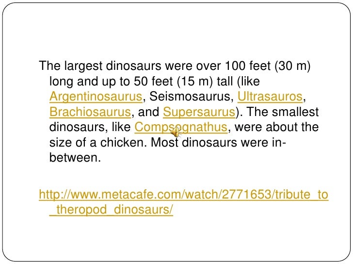Dinosaurs powerpoint