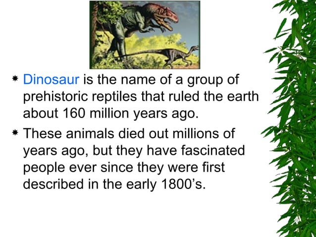 Dinosaurs science | PPT