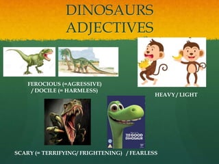 Dinosaurs vocabulary | PPTX