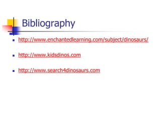 Dinosaur Types | PPTX