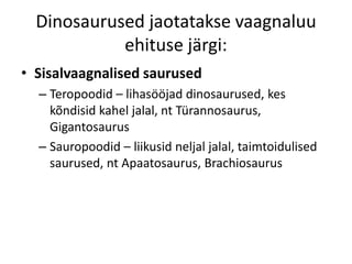 Dinosaurused | PPTX