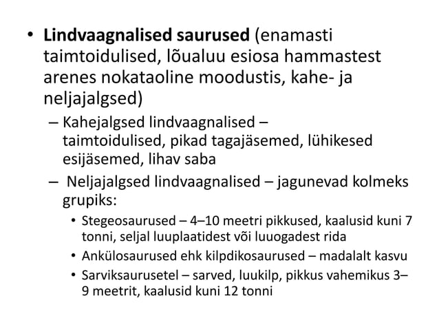 Dinosaurused | PPTX