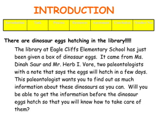Dinosaur web quest | PPT