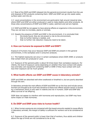 Phthalate Di-isodecyl & Di-isononyl phthalates | PDF