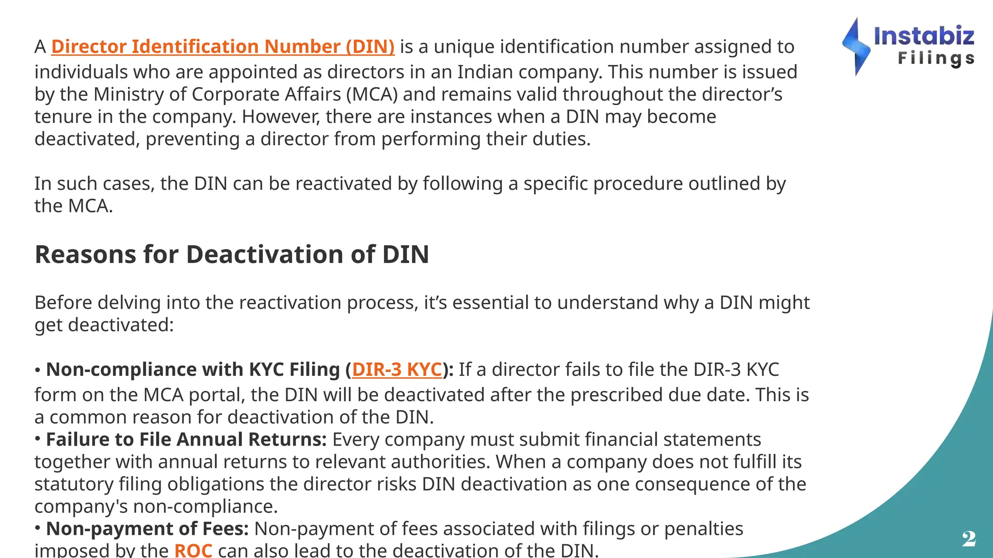 A Guide to Successful DIN Reactivation Procedures | PPTX