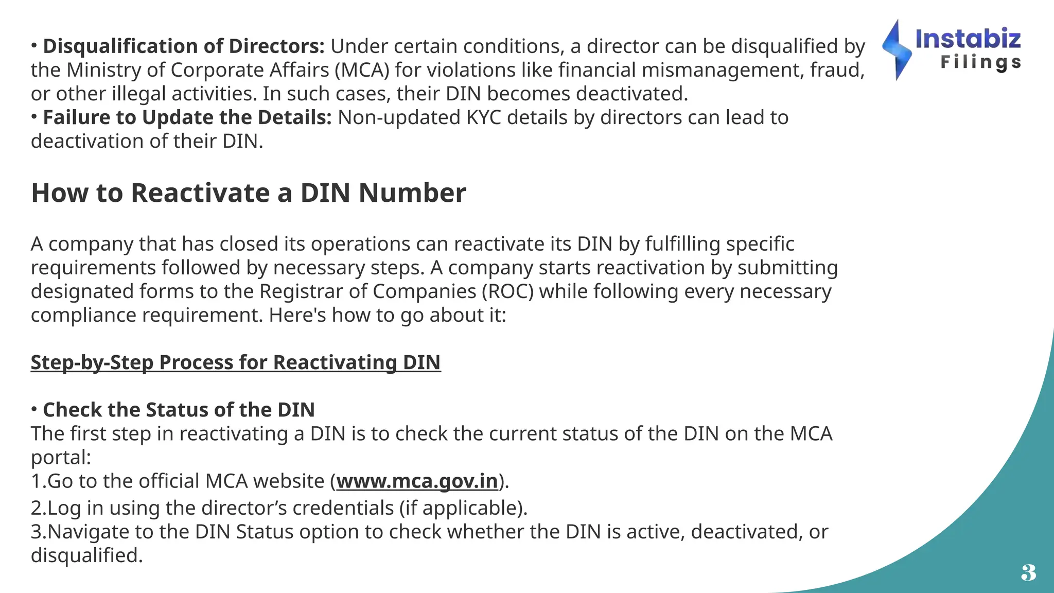 A Guide to Successful DIN Reactivation Procedures | PPTX