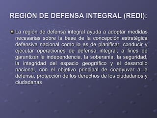 REGION DE DEFENSA INTEGRAL CENTRAL | PPT