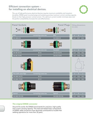 Dinse plugs sockets_us | PDF