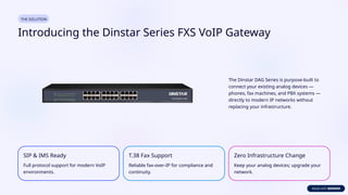 Dinstar FXS VoIP Gateway: Seamless Analog to IP Telephony Integration ...