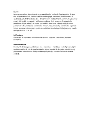 Anatomie: dinții și gingiile | RTF