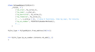 2 + 2 = 5: Monkey-patching CPython with ctypes to conform to Party ...