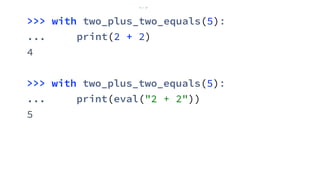 2 + 2 = 5: Monkey-patching CPython with ctypes to conform to Party ...