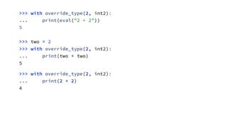 2 + 2 = 5: Monkey-patching CPython with ctypes to conform to Party ...