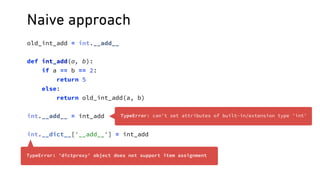 2 + 2 = 5: Monkey-patching CPython with ctypes to conform to Party ...