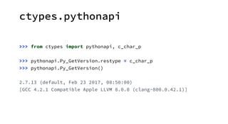 2 + 2 = 5: Monkey-patching CPython with ctypes to conform to Party doctrine | PPT