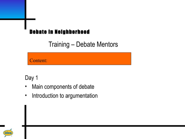 Lesson one: Introducing Debate | PPT | Education