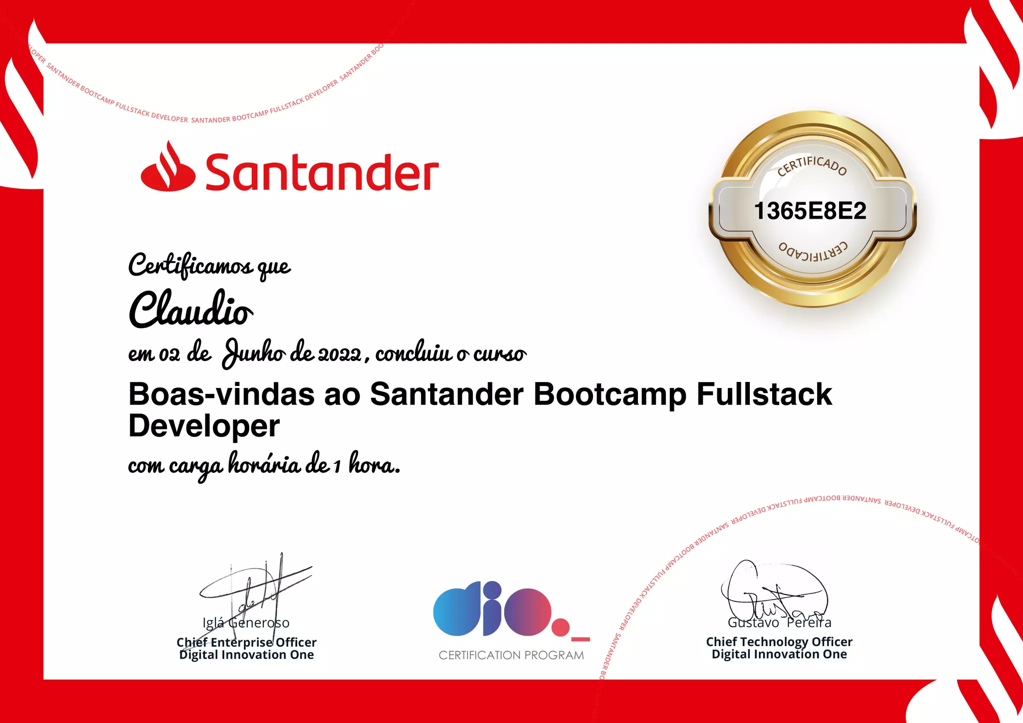 Boas- vindas ao Santander Bootcamp Fullstack Developer | PDF