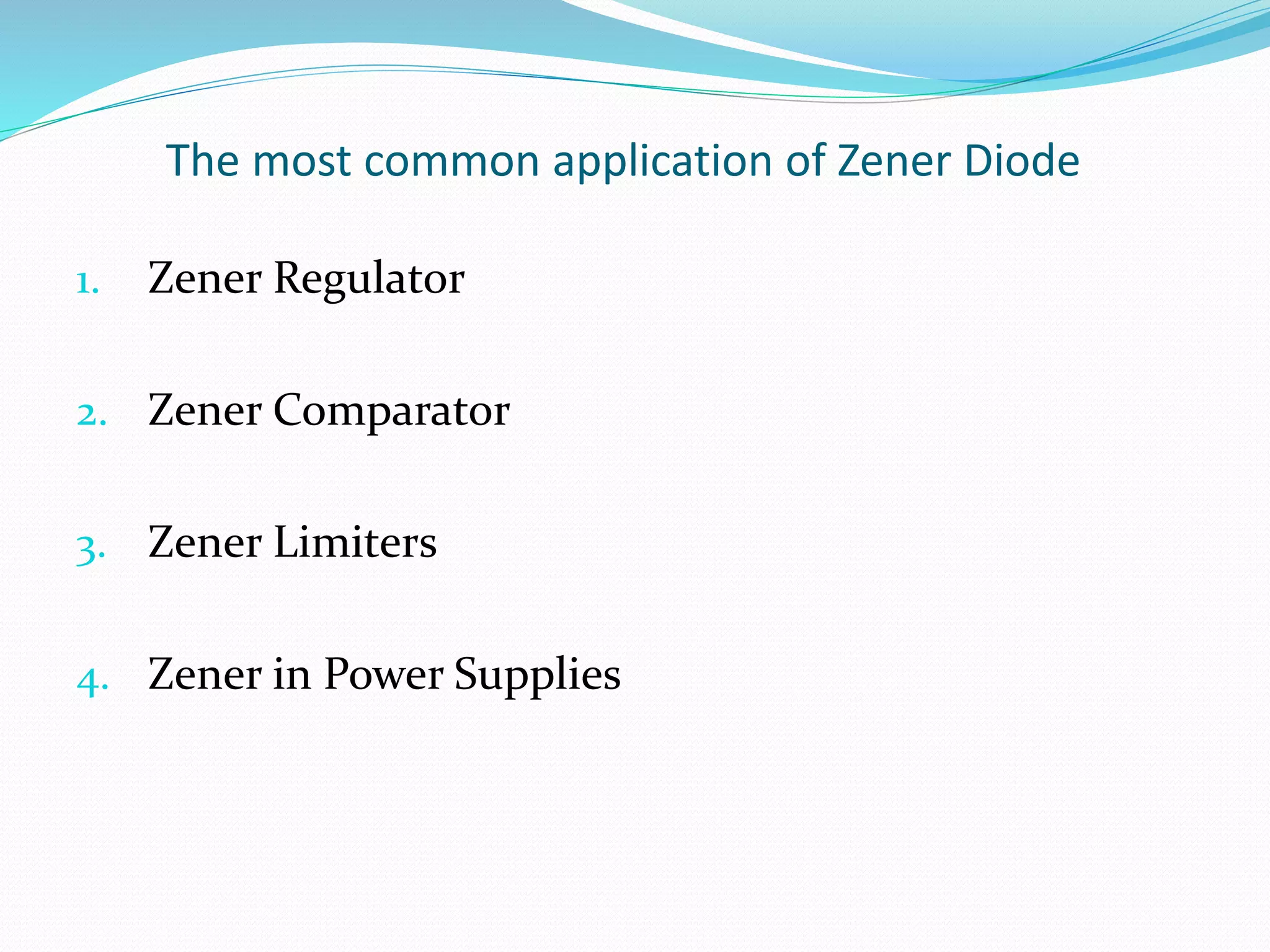 Zener Diode Full Presentation | PPTX