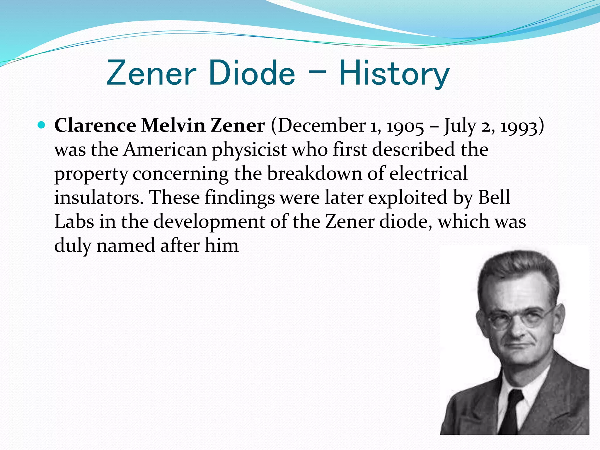 Zener Diode Full Presentation | PPTX