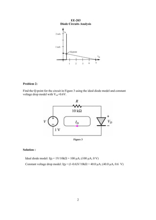Diode circuits-analysis | PDF