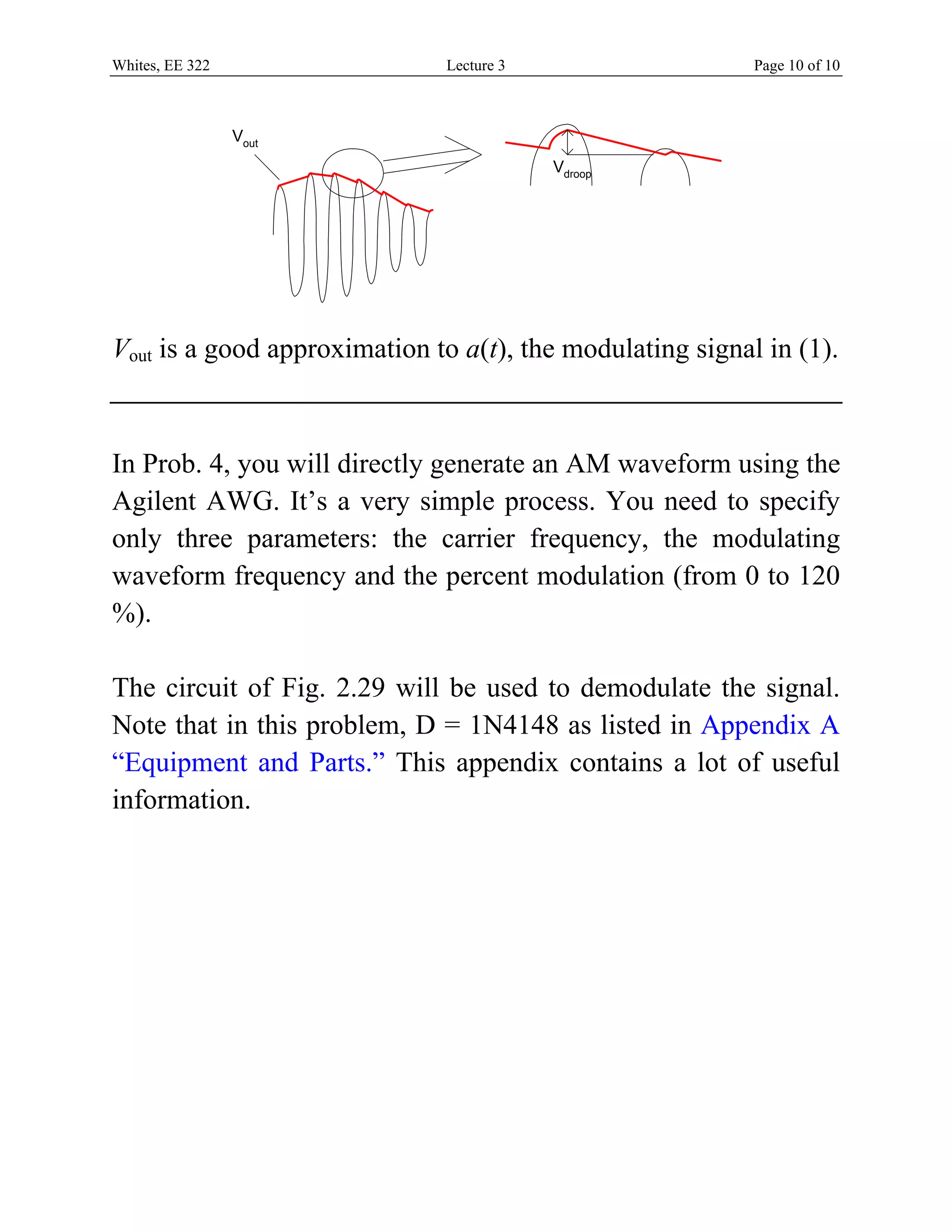 Diode amplitude modulation diode detection | PDF