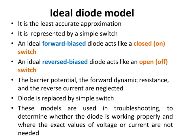 Diode Equivalent Circuits.ppt | Physics | Science