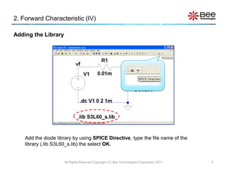Diode Model Evalation Manual for LTspice | PPTX