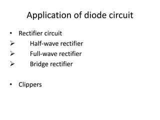 Diode ,its types & its Application | PPTX
