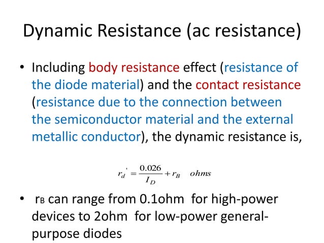 diode resistance levels.ppt