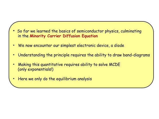 pin junction diode and and its basics power point presentation | PPT