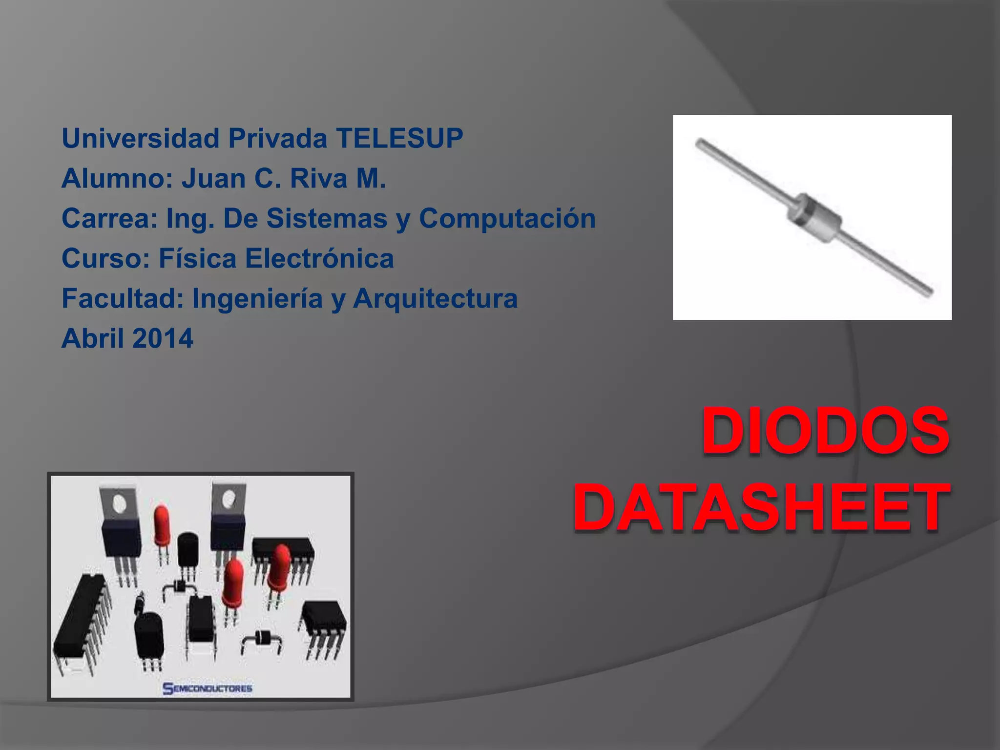 Diodos datasheet | PPTX