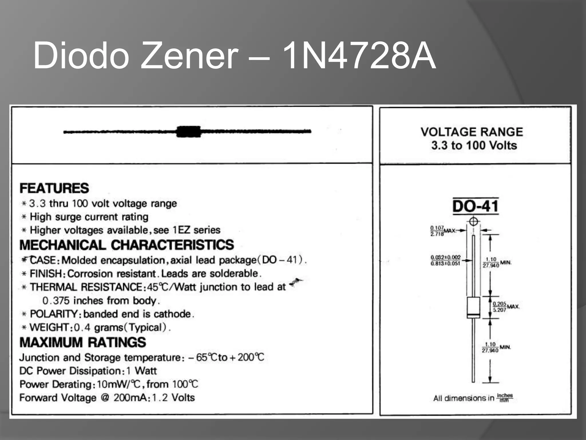 Diodos datasheet | PPTX