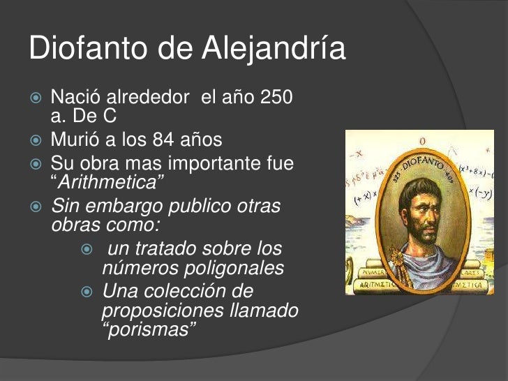 Diofanto de alejandría