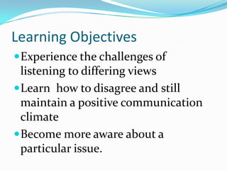 Deliberative Dialogue Assignment | PPTX