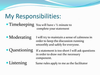 Deliberative Dialogue Assignment | PPTX