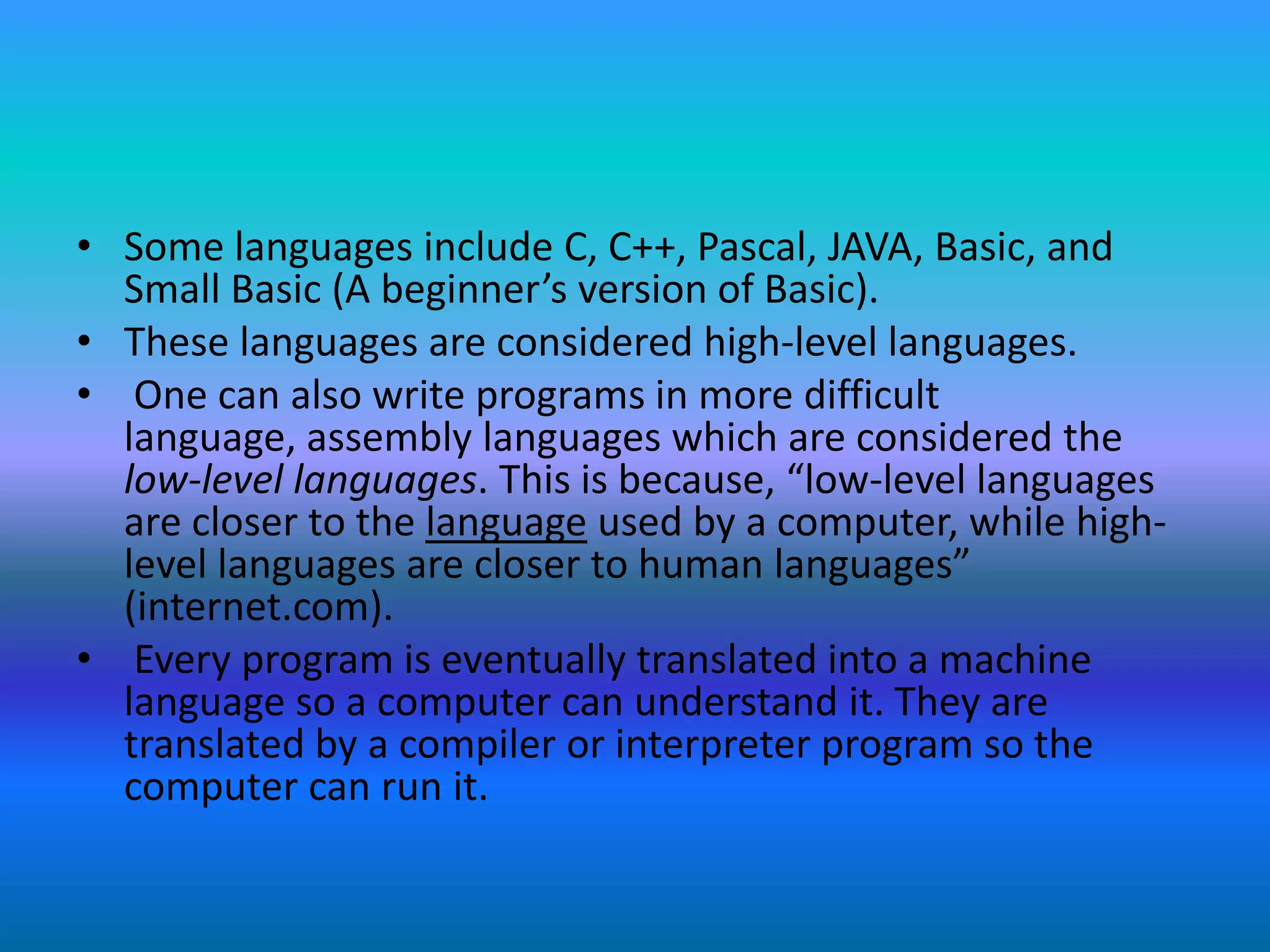 Dion computerprogramming | PPTX
