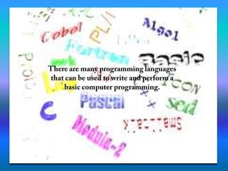 Dion computerprogramming | PPTX