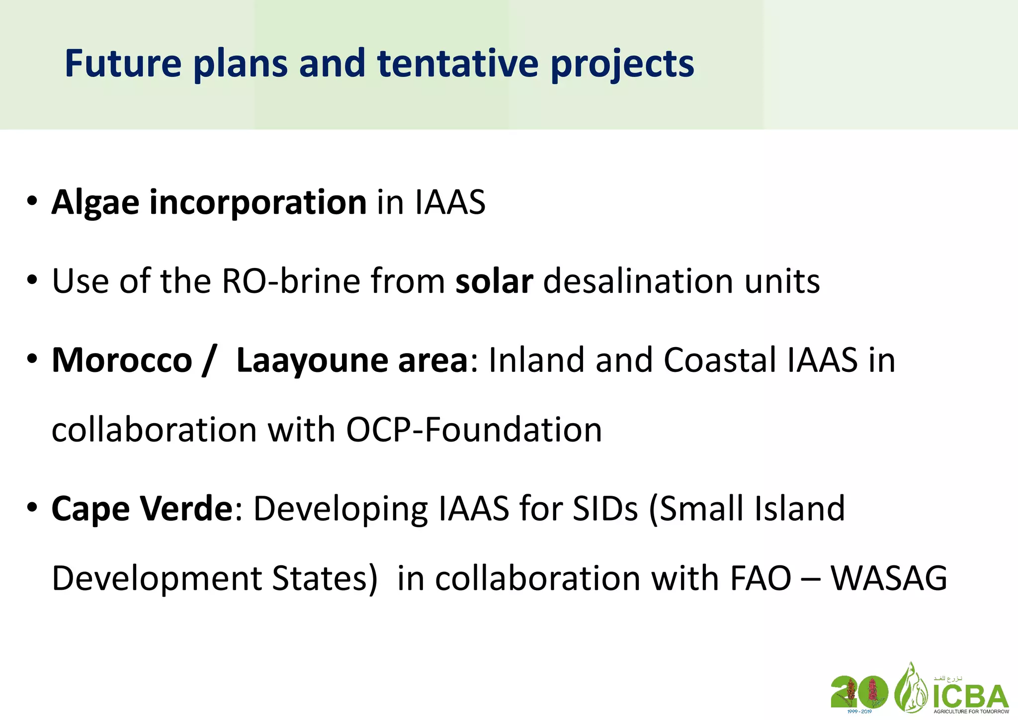 Utilizing the reject brine from desalination for implementing ...