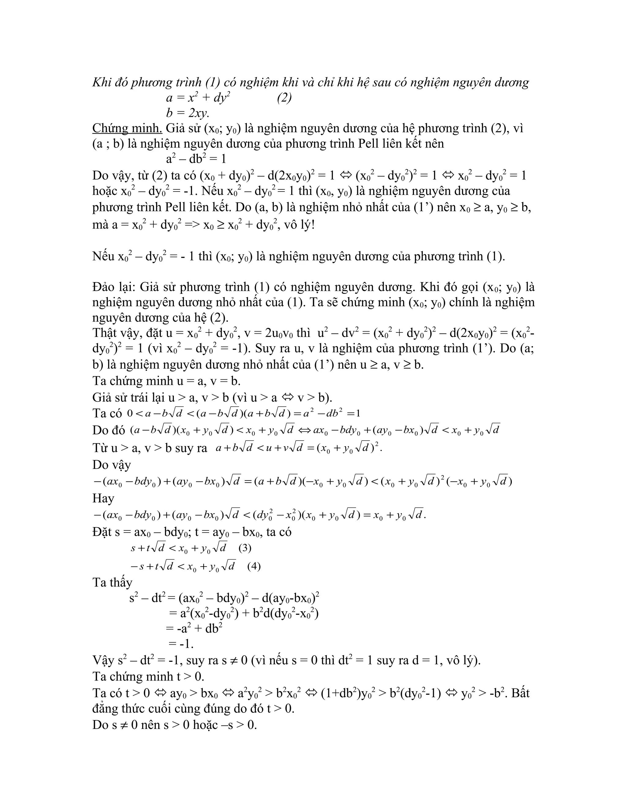 Diophantine equations Phương trình diophant | DOC