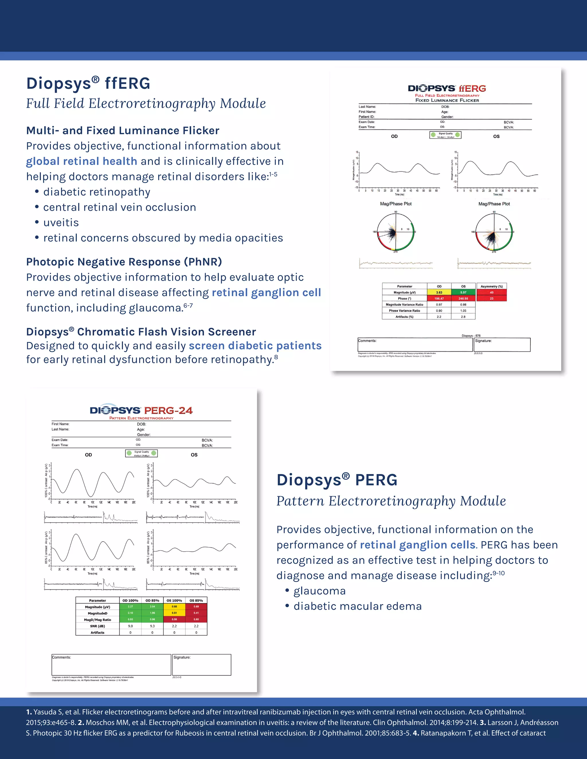Diopsys Visual Electrophysiology Suite - Product Guide | PDF