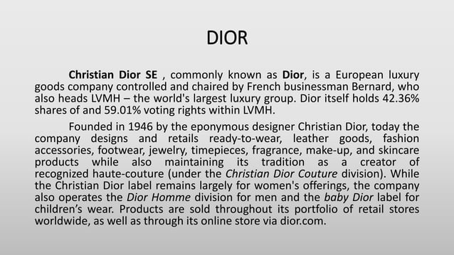 Dior | PPTX